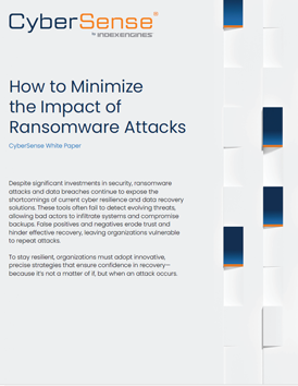 Minimize Ransomware Impact with CyberSense® | Whitepaper
